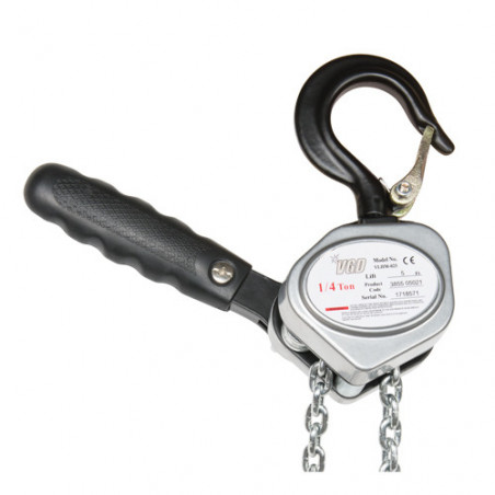 Mini Lever Hoist, 10' Lift, 550 lbs. (0.275 tons) Capacity, Zinc Plate