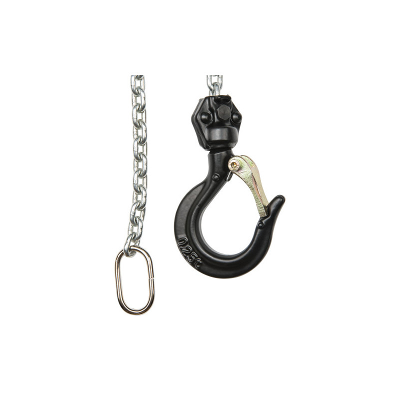 Mini Lever Hoist, 10' Lift, 550 lbs. (0.275 tons) Capacity, Zinc Plate