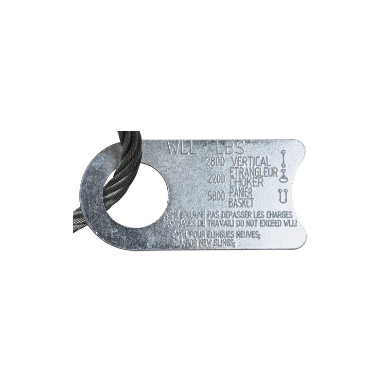 Wire Rope Lifting Sling - Eye & Eye Galvanized