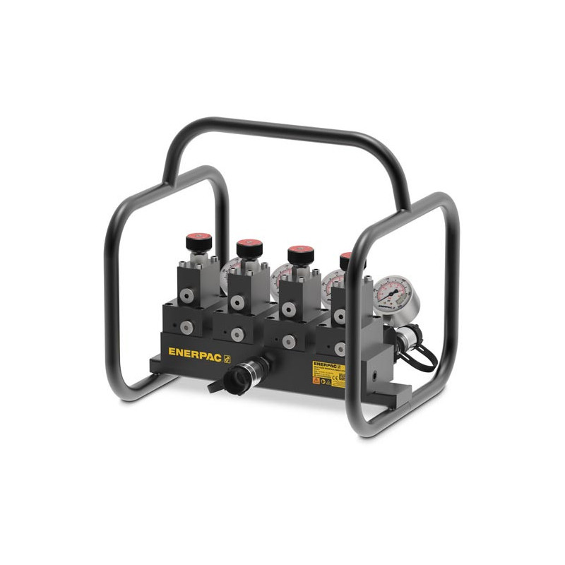 SFM42, Split Flow Hydraulic Manifold with Gauges and Frame, For Double